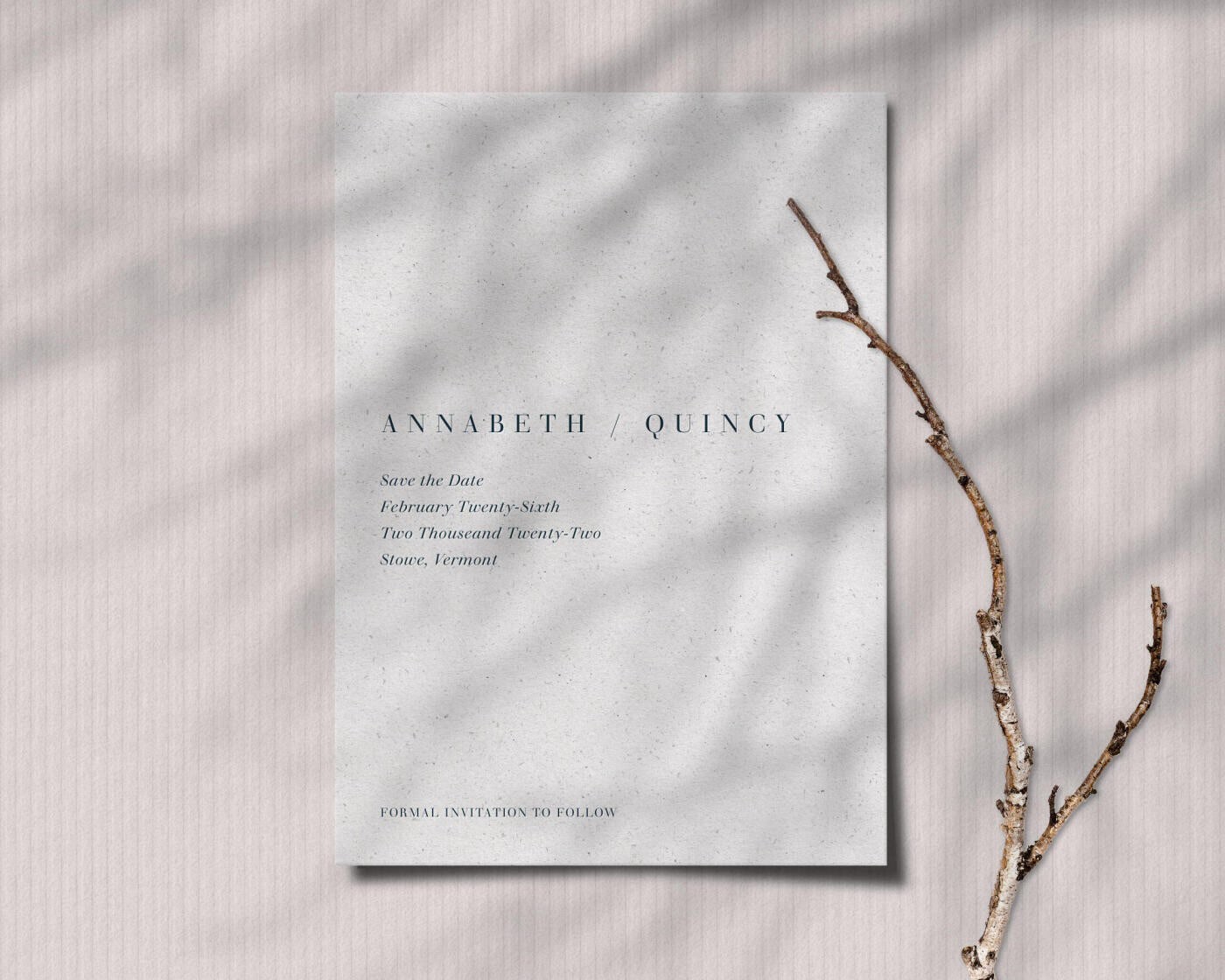 See the Best Winter Save the Date Designs at B&B