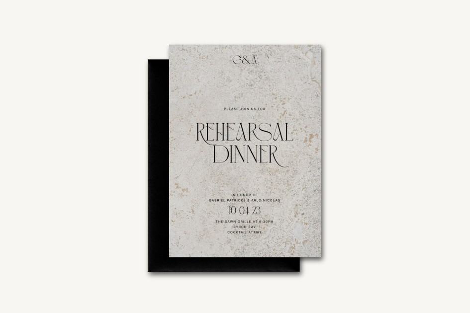 Beautiful Rehearsal Dinner Invitations - Shop the Arlo Collection