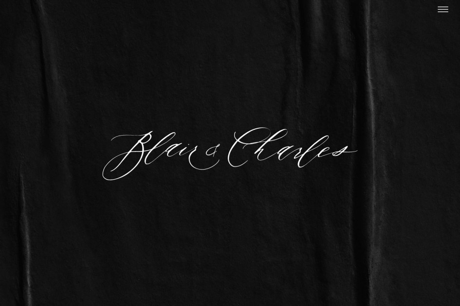 Great Wedding Websites - Check out the Blair Design at B&B