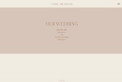 Beautiful Wedding Menu - Shop the Cybil Collection